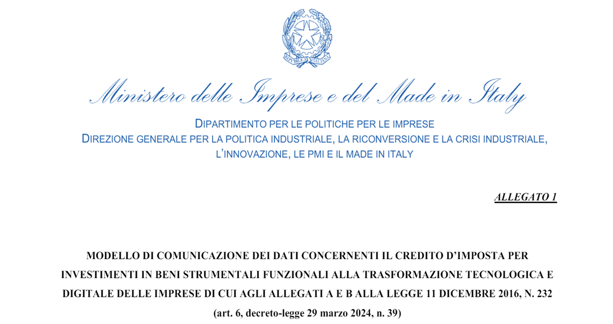 Transizione 4.0, come funziona la comunicazione al GSE per i crediti d ... Transizione 4.0, come funziona la comunicazione al GSE per i crediti d ...