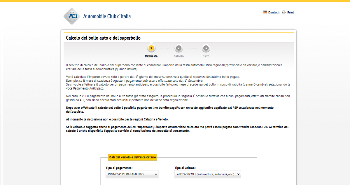 Controllo bollo auto online tramite Agenzia delle Entrate e ACI