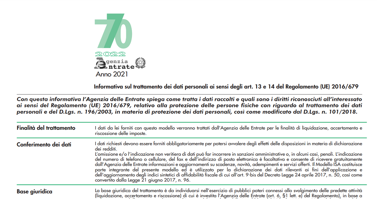 La compilazione del frontespizio del Modello 770/2022