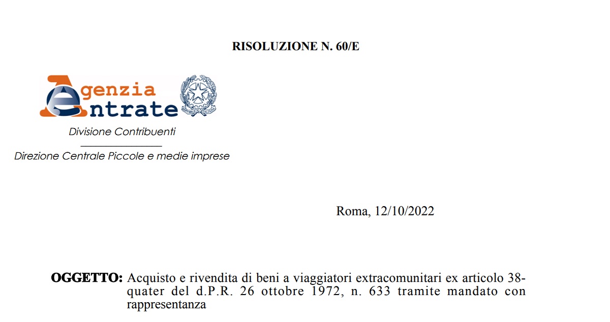Richiesta di rimborso IVA per i cittadini extra UE