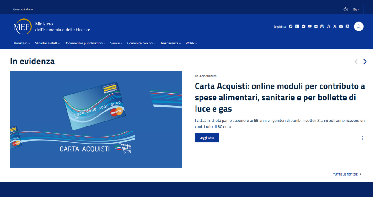 Carta acquisti 2025 per bambini e over 65: dal MEF requisiti e moduli ...