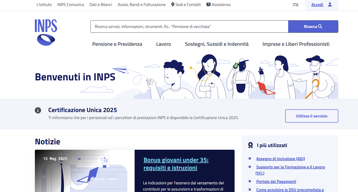 Rischio click day per i bonus INPS