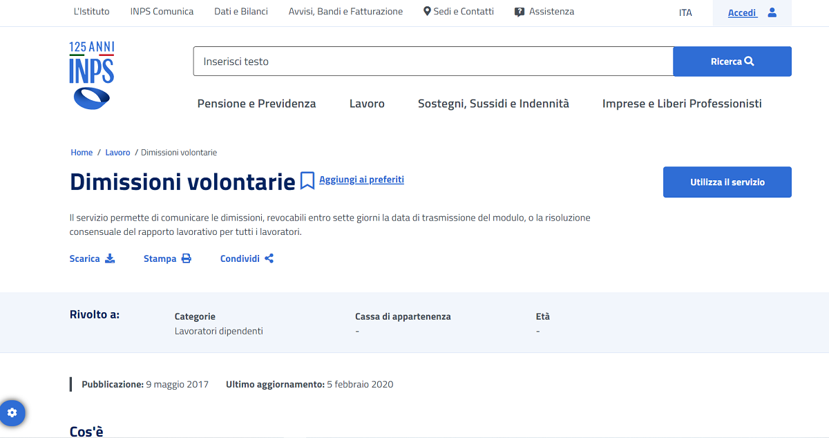 Lettera di dimissioni: fac simile (modello in pdf)