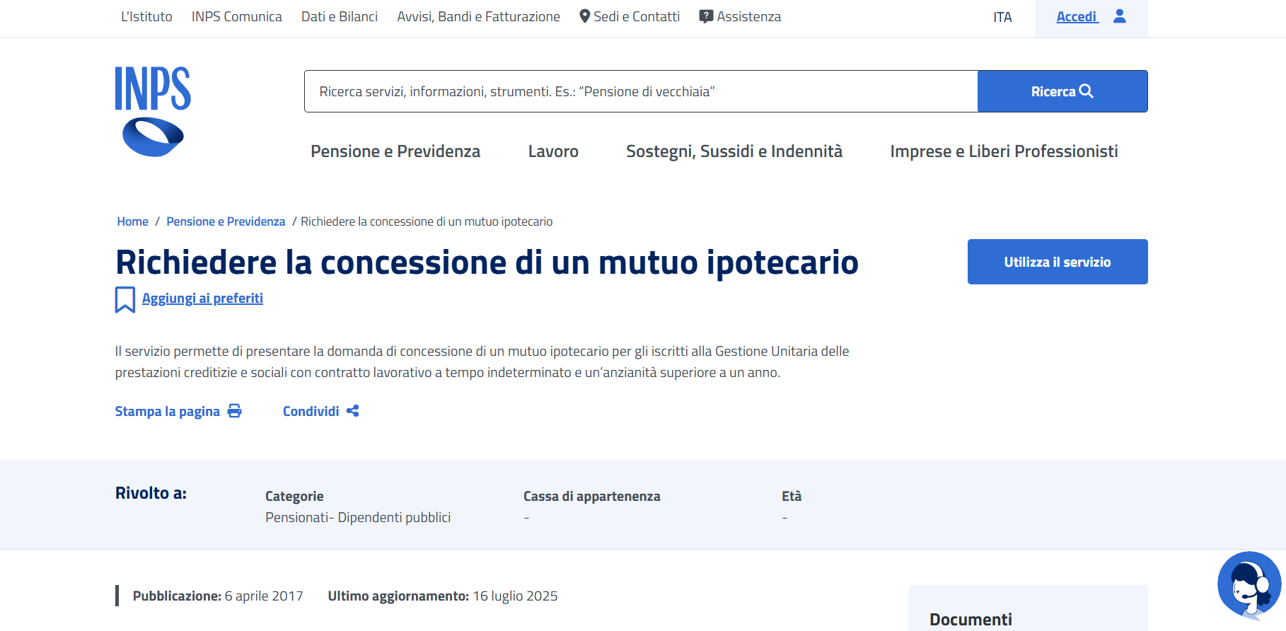 Mutuo ipotecario INPS: chi può richiederlo e come